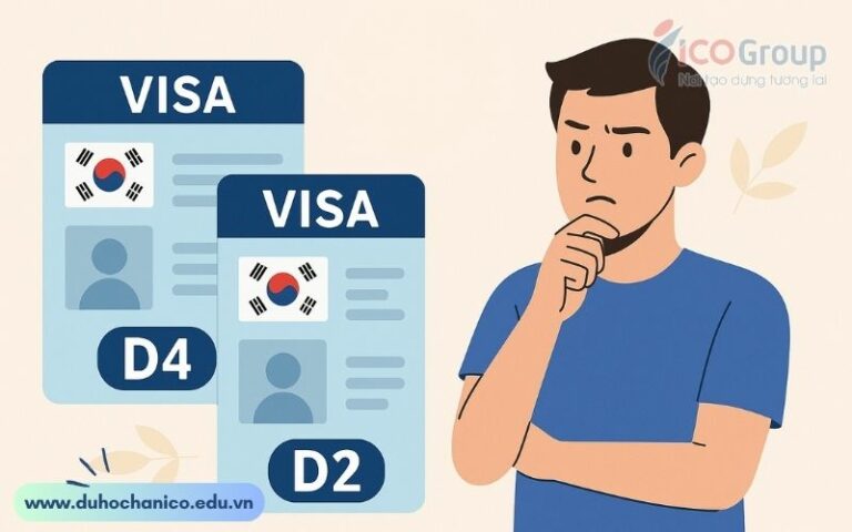 Phân biệt visa D4 và D2 khi du học Hàn Quốc – Lộ trình nào phù hợp?
